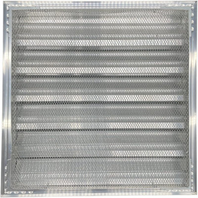 AirTech-UK Aluminum Louvre Grille 600 x 600 mm: Premium Weatherproof ...