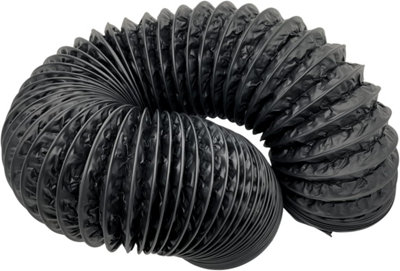 AirTech-UK Combi ducting 125mm Dia 5" Black Flexible Ducting Combi Duct ...