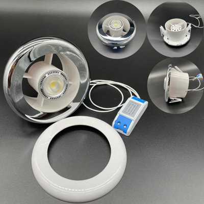 AirTech-UK Complete Bathroom Ventilation Kit - 4" 100mm Inline ...