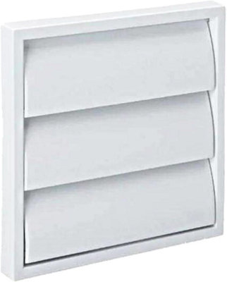 AirTech-UK Gravity Grille White 155mm External with 100mm - 4 inch ...