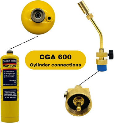 AirTech-UK Hand Torch Map Gas Cylinder 400g, Map Pro Plus Disposable ...