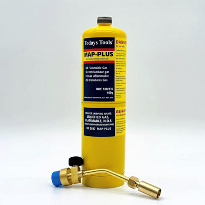 AirTech-UK Hand Torch with 2 Map Gas Cylinder 400g, Map Pro Plus ...