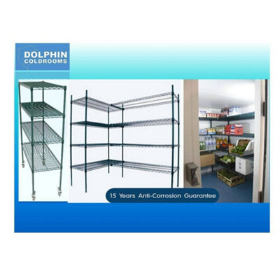 AirTech-UK Industrial Shelving Unit 460mm x 760mm for Cold Room Kitchen ...
