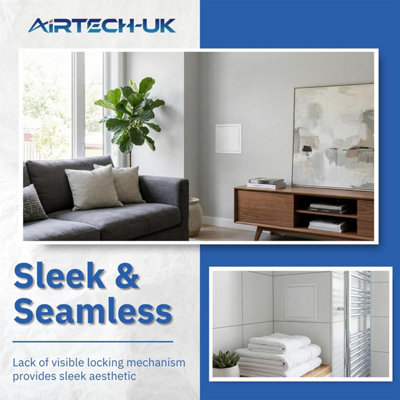 AirTech-UK Metal Access Panel Push Lock Inspection Panel Door Push Open ...