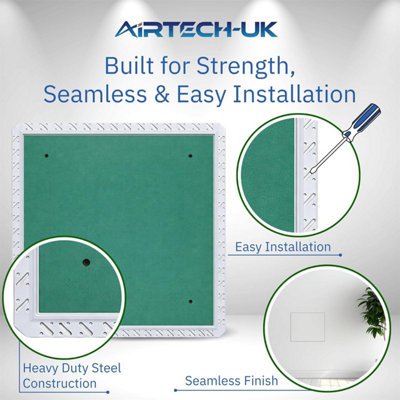 AirTech-UK Plasterboard Steel Access Panel Beaded Frame Inspection ...