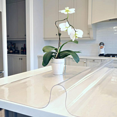 AirTech-UK PVC Table Protector Table Cover/Protector Transparent 2mm ...