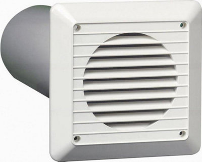 AIRVENT 401901 WALL FIXING KIT IN WHITE FOR 4" EXTRACTOR FAN