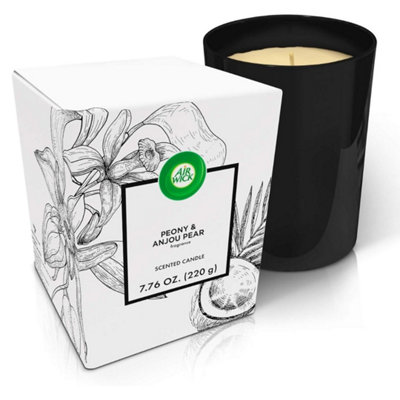 Airwick Scented Candle Peony & Anjou Pear 220gm | DIY at B&Q