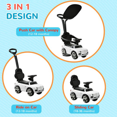 AIYAPLAY Bentley Bentayga Licensed Baby Push Car w/ Under Seat Storage ...