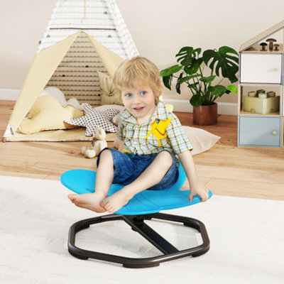 AIYAPLAY BUTTERFLY-SHAPED KIDS SWIVEL CHAIR, SENSORY SPINNING CHAIR, BLUE