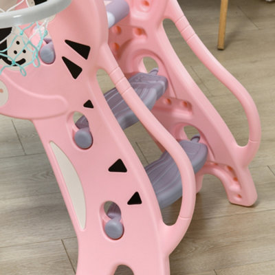 AIYAPLAY Kids Slide with Basketball Hoop, Basketball, for 18-36 Months ...