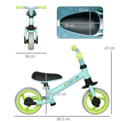 AIYAPLAY Lightweight Baby Balance Bike w/ Adjustable Seat, EVA Wheels ...
