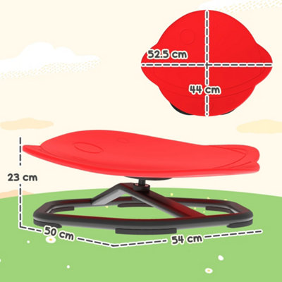 AIYAPLAY Planet-Shaped Kids Swivel Chair, Sensory Spinning Chair, Red