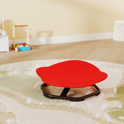 AIYAPLAY Planet-Shaped Kids Swivel Chair, Sensory Spinning Chair, Red