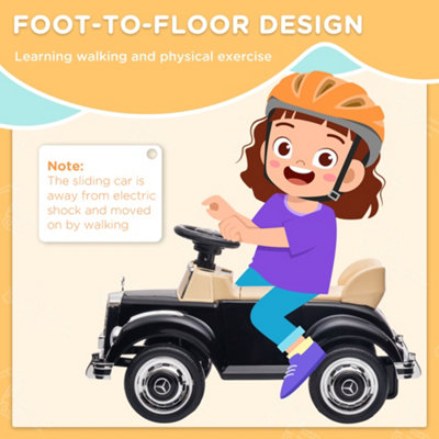 AIYAPLAY Ride on Sliding Car Foot to Floor Mercedes-Benz 300S Licensed ...