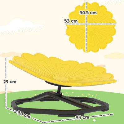 AIYAPLAY Sensory Spinning Chair, Kids Swivel Chair, Yellow