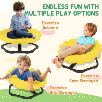 AIYAPLAY Sensory Spinning Chair, Kids Swivel Chair, Yellow