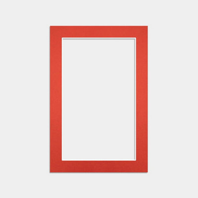 AK Frames 12x8 Poppy Red Picture Mounts to Fit 10x6 Aperture Size ...