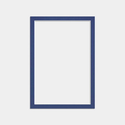 AK Frames 16x12 Blue Picture Mounts to Fit 12x8 Photo Frames