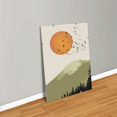 AK Frames 20X16 Frameless Clip Frame with Shatter-Resistant Perspex ...