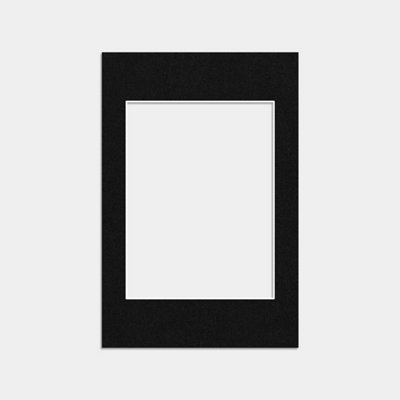 AK Frames 6x4 Black Picture Mounts to Fit 4x3 Aperture Size - Mount ...