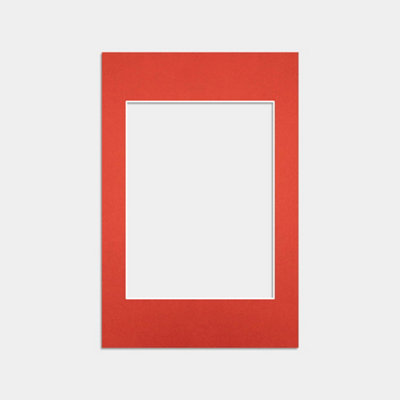 AK Frames 6x4 Poppy Red Picture Mounts to Fit 4x3 Photo Frames