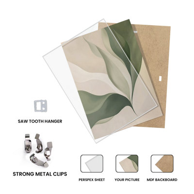 AK Frames 70X50CM Frameless Clip Frame with Shatter-Resistant Perspex ...