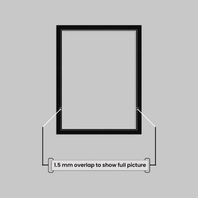 AK Frames 80x60 cm Black Picture Mounts to Fit 70x50 cm Aperture Size ...