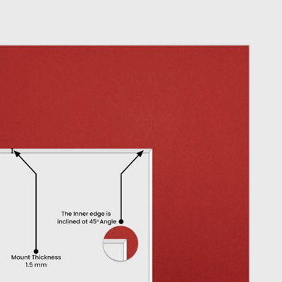 AK Frames 80x60cm Crimson Picture Mounts to Fit 70x50cm Aperture Size ...