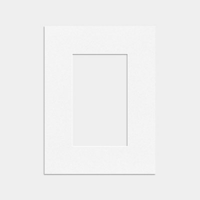AK Frames 8x6 White Picture Mounts to Fit 5x3 Aperture Size - Mount ...