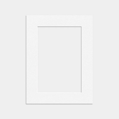 AK Frames 8x6 White Picture Mounts to Fit 6x4 Aperture Size - Mount ...