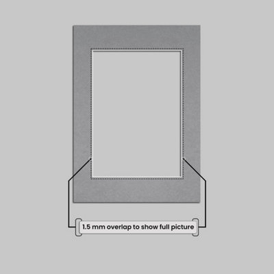 AK Frames A4 Mid Grey Picture Mounts to Fit 9x6 Aperture Size - Mount ...