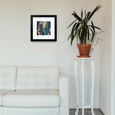 AK Frames BLACK 60x60CM Frame with 40x40 Mount and Perspex Front