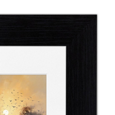 AK Frames Black A3 Frame with A4 Mount and Perspex Front