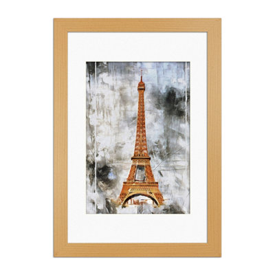 AK Frames Country Pine 16x9 Frame with 12x5 Mount and Perspex Front