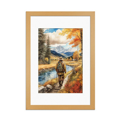 AK Frames Country Pine A1 Frame with A2 Mount and Perspex Front