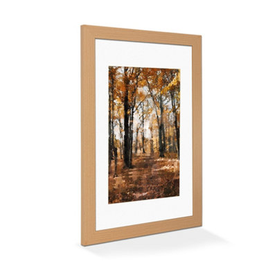 AK Frames Country Pine A3 Frame with A4 Mount and Perspex Front