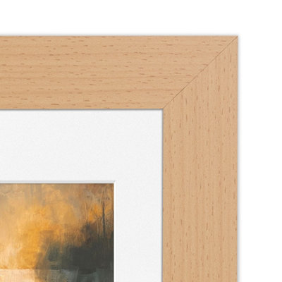 AK Frames Country Pine A4 Frame with 9x6 Mount and Perspex Front