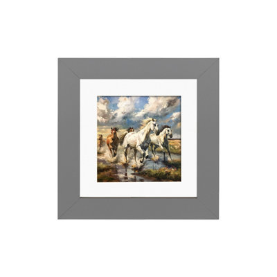 AK Frames Dark Grey 8x8 Frame with 5x5 Mount and Perspex Front