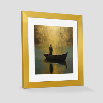 AK Frames GOLD 60x60CM Frame with 40x40 Mount and Perspex Front