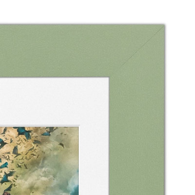 AK Frames GREEN 60x60CM Frame with 40x40 Mount and Perspex Front