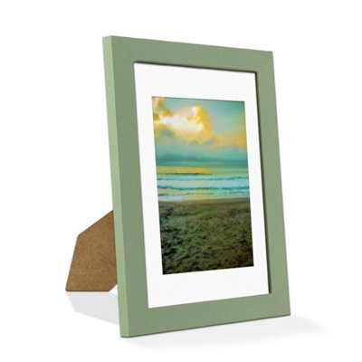AK Frames Green 9x7 Frame with 6x4 Mount and Perspex Front