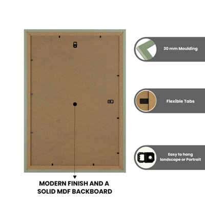 AK Frames Green A3 Frame with A4 Mount and Perspex Front