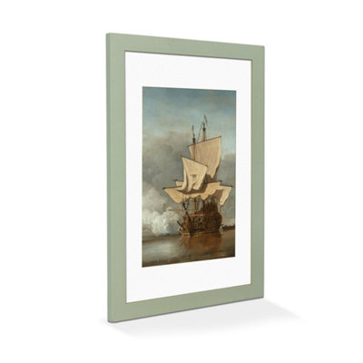 AK Frames Green A4 Frame with 9x6 Mount and Perspex Front