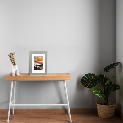 AK FRAMES GREY MARBLE 6X4 FRAME WITH 4X3 MOUNT AND PERSPEX FRONT
