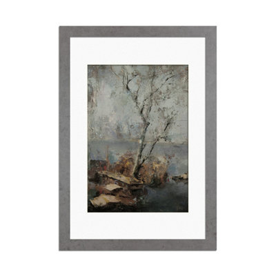 AK Frames Grey Marble A2 Frame with A3 Mount and Perspex Front