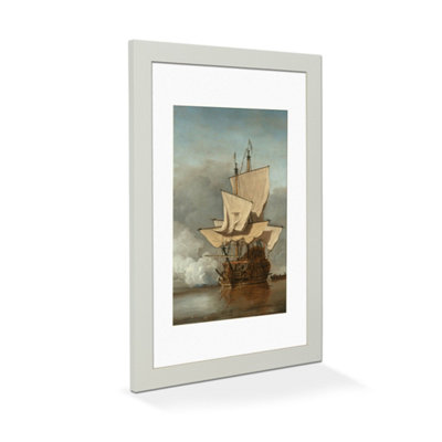 AK Frames Light Grey 20x16 Frame with A3 Mount and Perspex Front