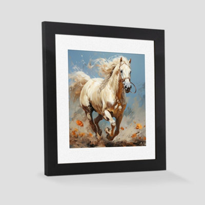 AK Frames Matte Black 60x60CM Frame with 40x40 Mount and Perspex Front