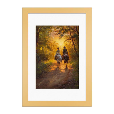 AK Frames Matte Yellow A4 Frame with 9x6 Mount and Perspex Front