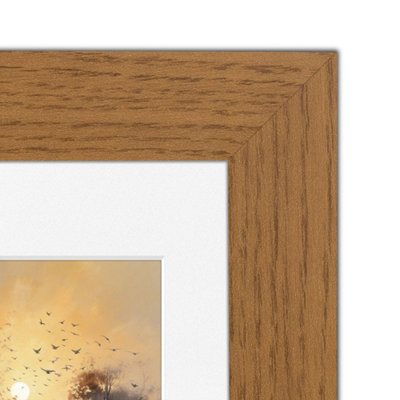 AK Frames Oak 6x4 Frame with 4x3 Mount and Perspex Front